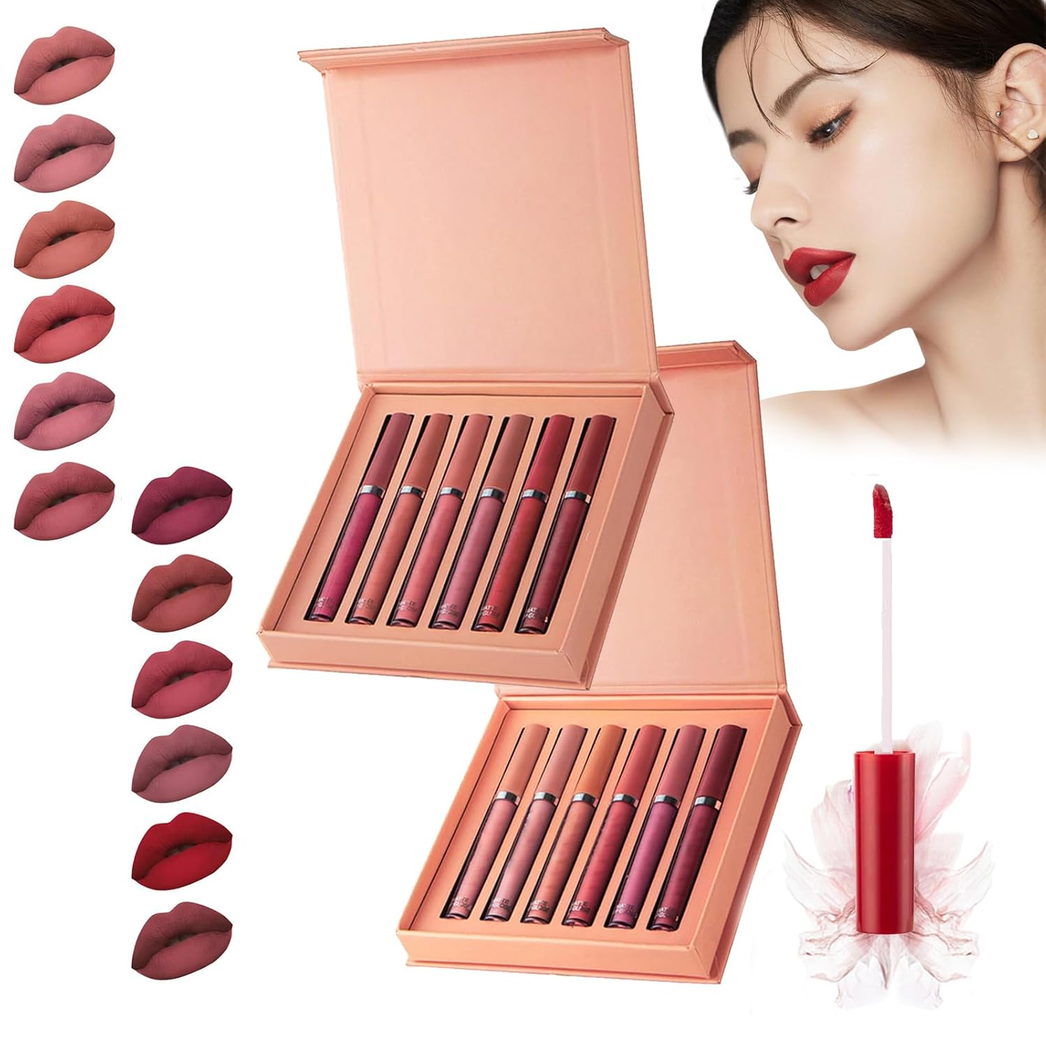 Havenlyn The Everlasting Liquid Lipstick Matte Set of 6, Lip Gloss Kit ...
