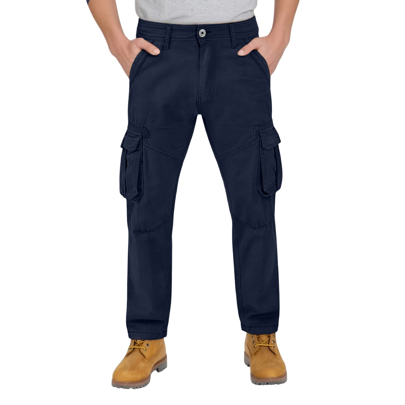 Havenre Men's Hiking Cargo Pants Joggers Slim Fit Stretch Lightweight ...