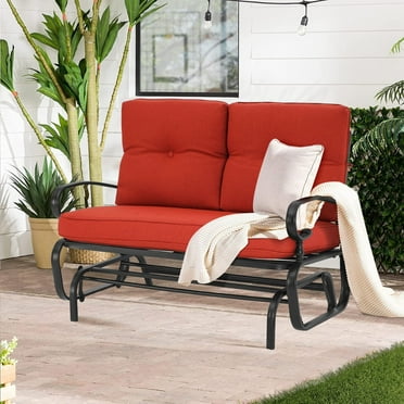 Kozyard Cozy Indoor and Outdoor Patio Rocking Love Seats Glider ( 2 ...