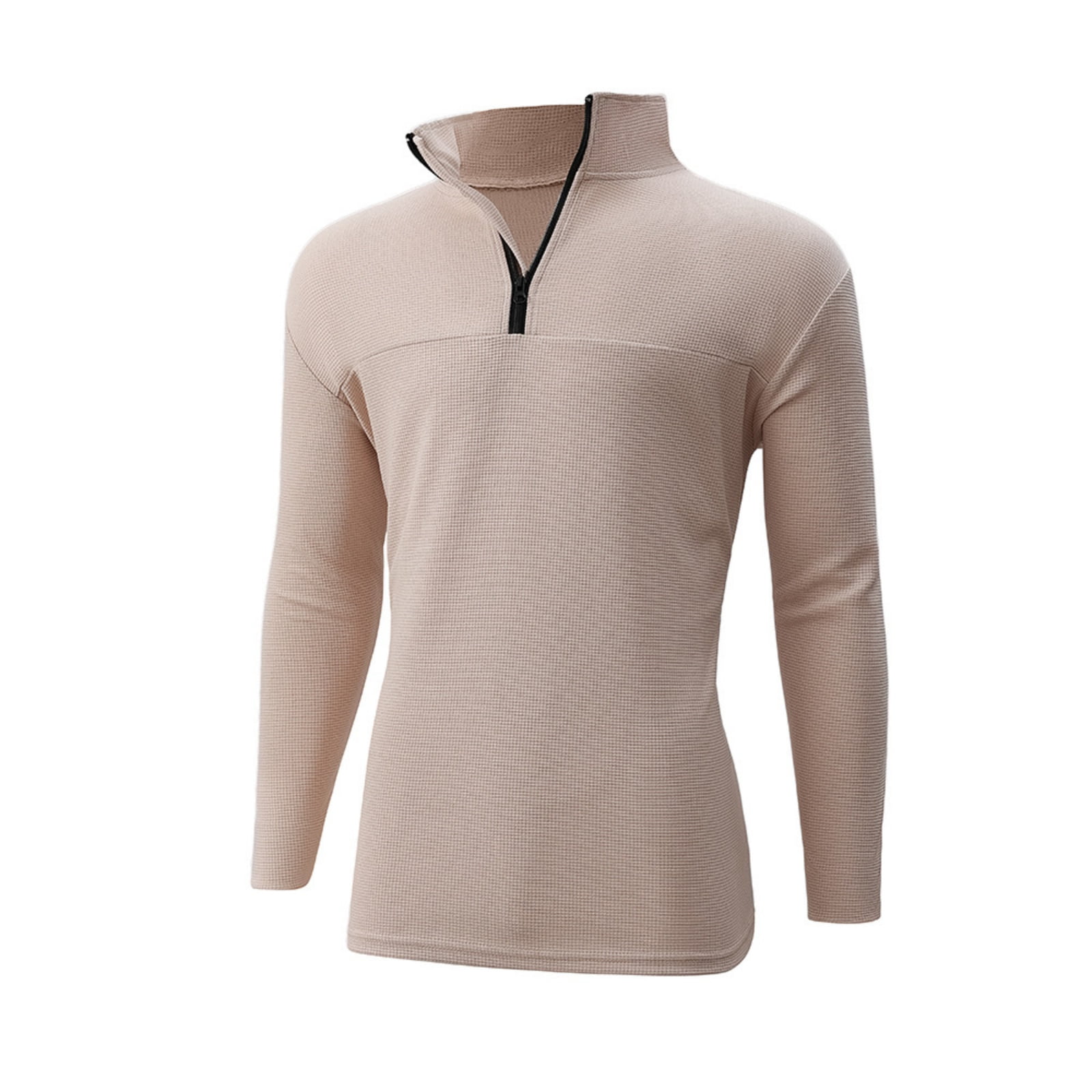 Havenx Golf Polo Shirt for Men Button Collar Long Sleeve Polo Sweater ...