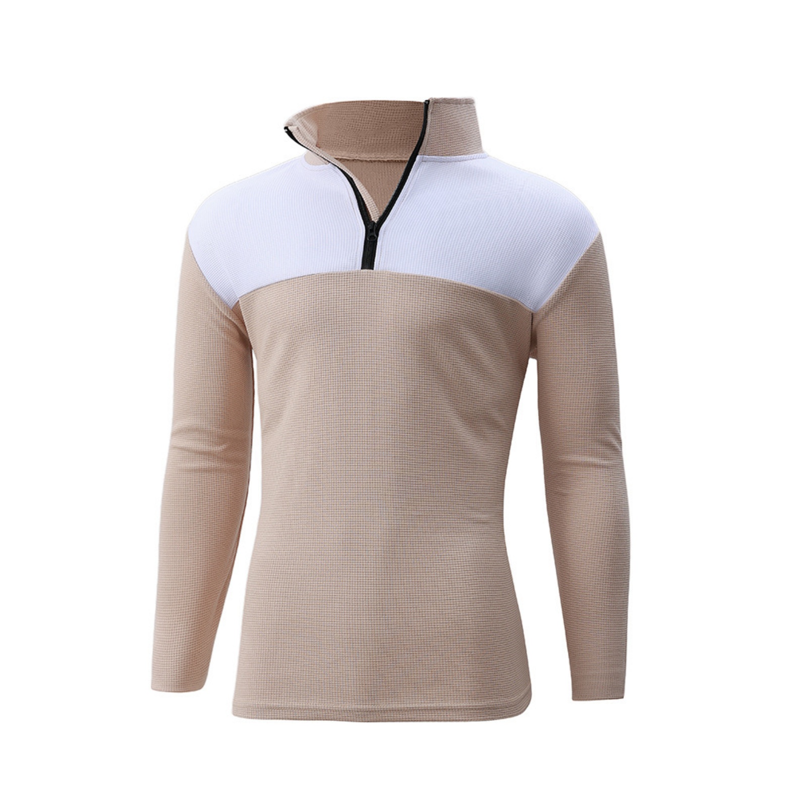 Havenx Knit Polo Shirts for Men Collar Long Sleeve Sweaters with 3 ...