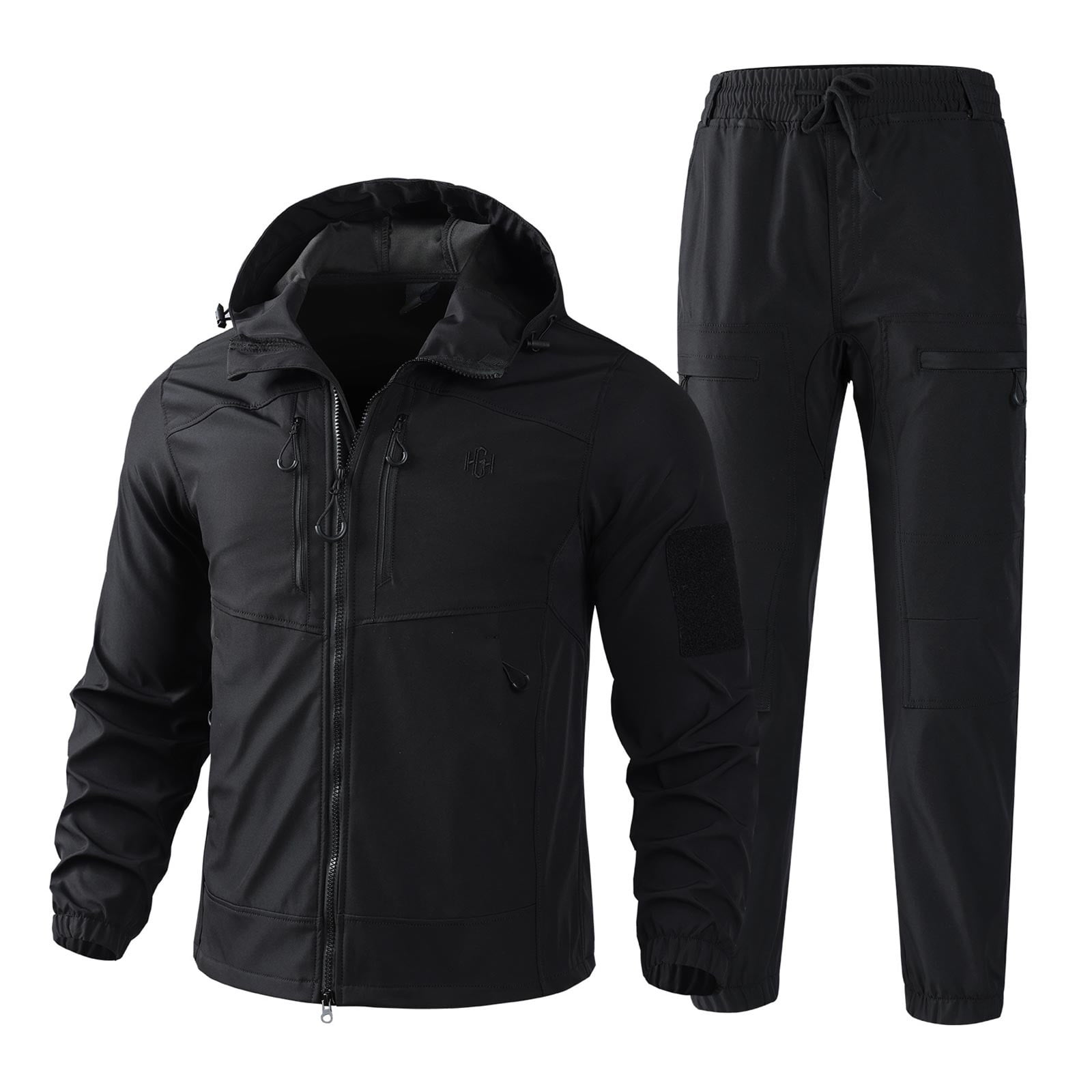 Havenx Men's Tactical Jacket and Pants Set Camo Print Military Clothing ...
