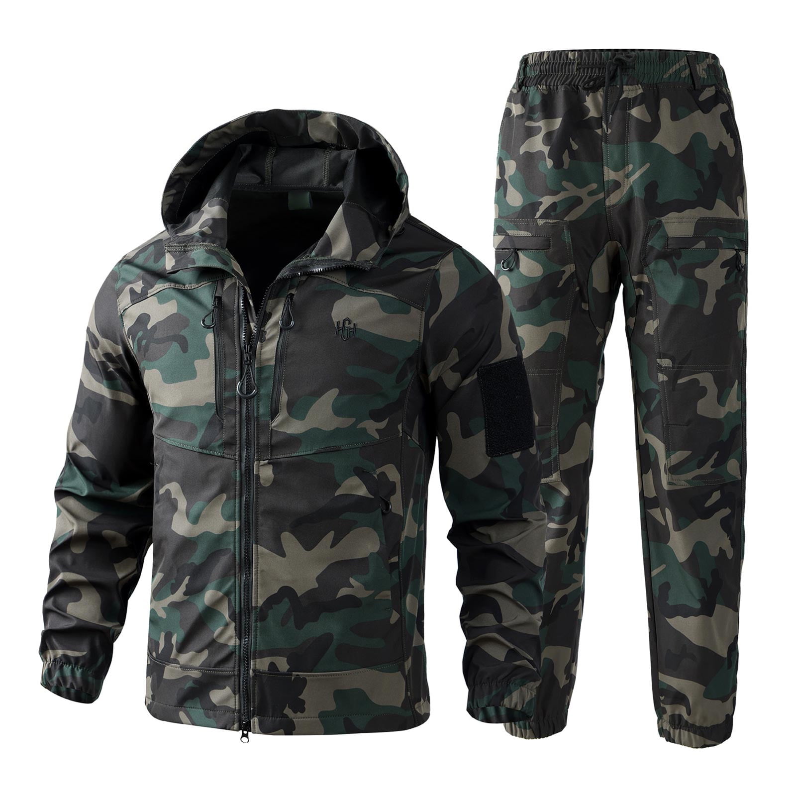 Havenx Men's Tracksuits Sweatsuits Athletic Jogging Tactical Suits Camo ...