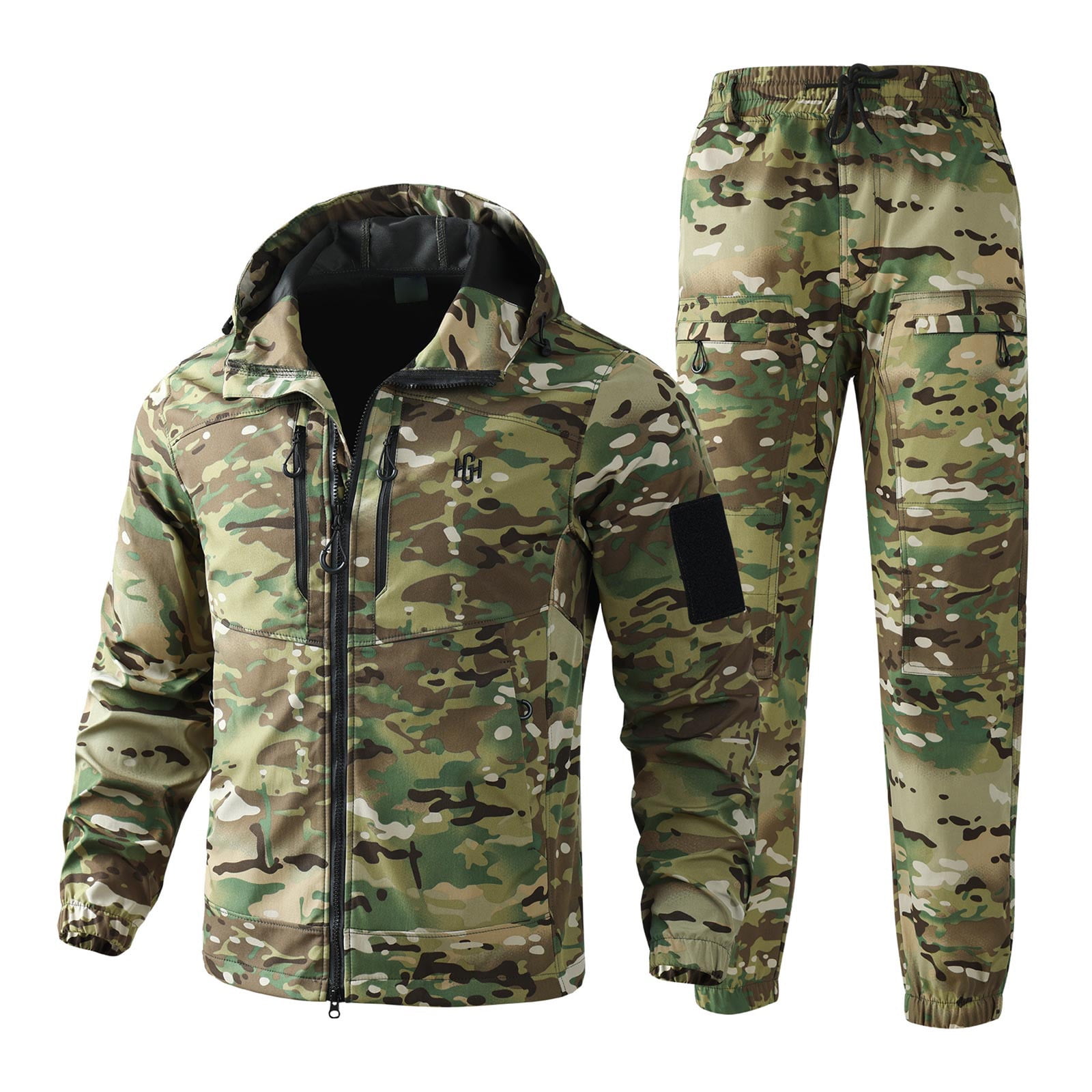 Havenx Military Tactical Suits Mens Full Zip Long Sleeve Combat Suit ...