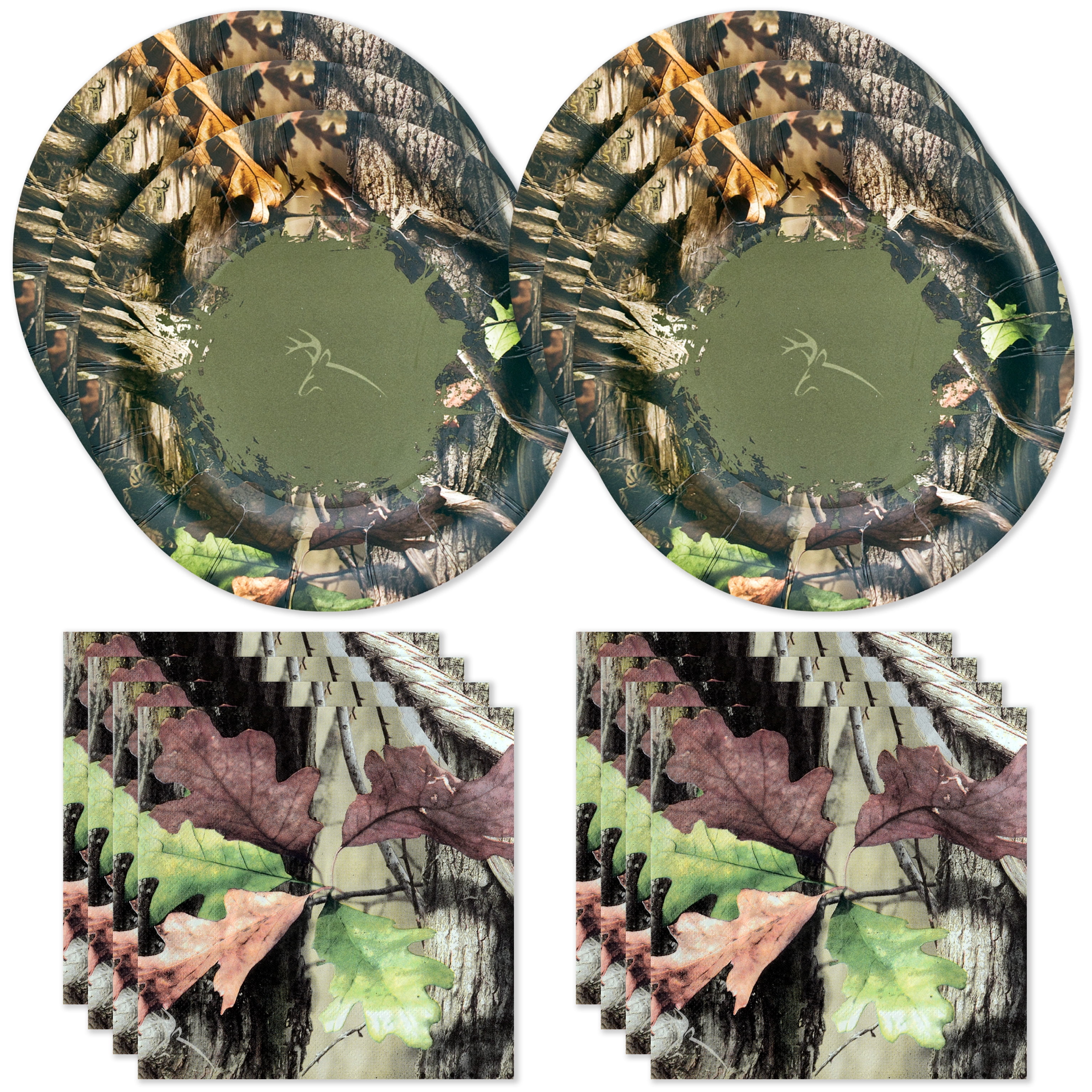 "Havercamp Hunting Camo Party Kit for 16: Plates, Napkins, Cups & 18 ...