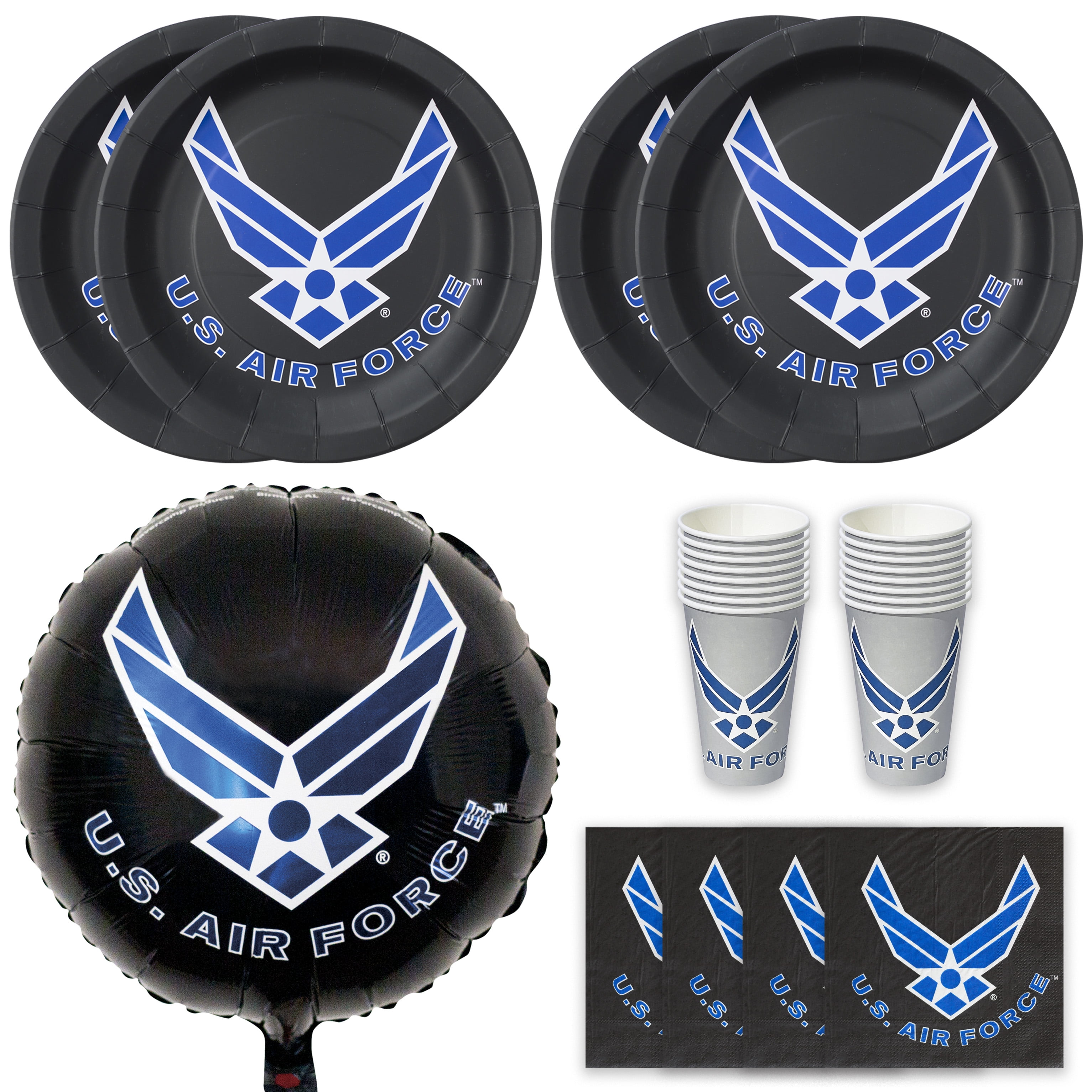 Havercamp Official U.S. Air Force Party for 16 guests; includes 16 ea ...