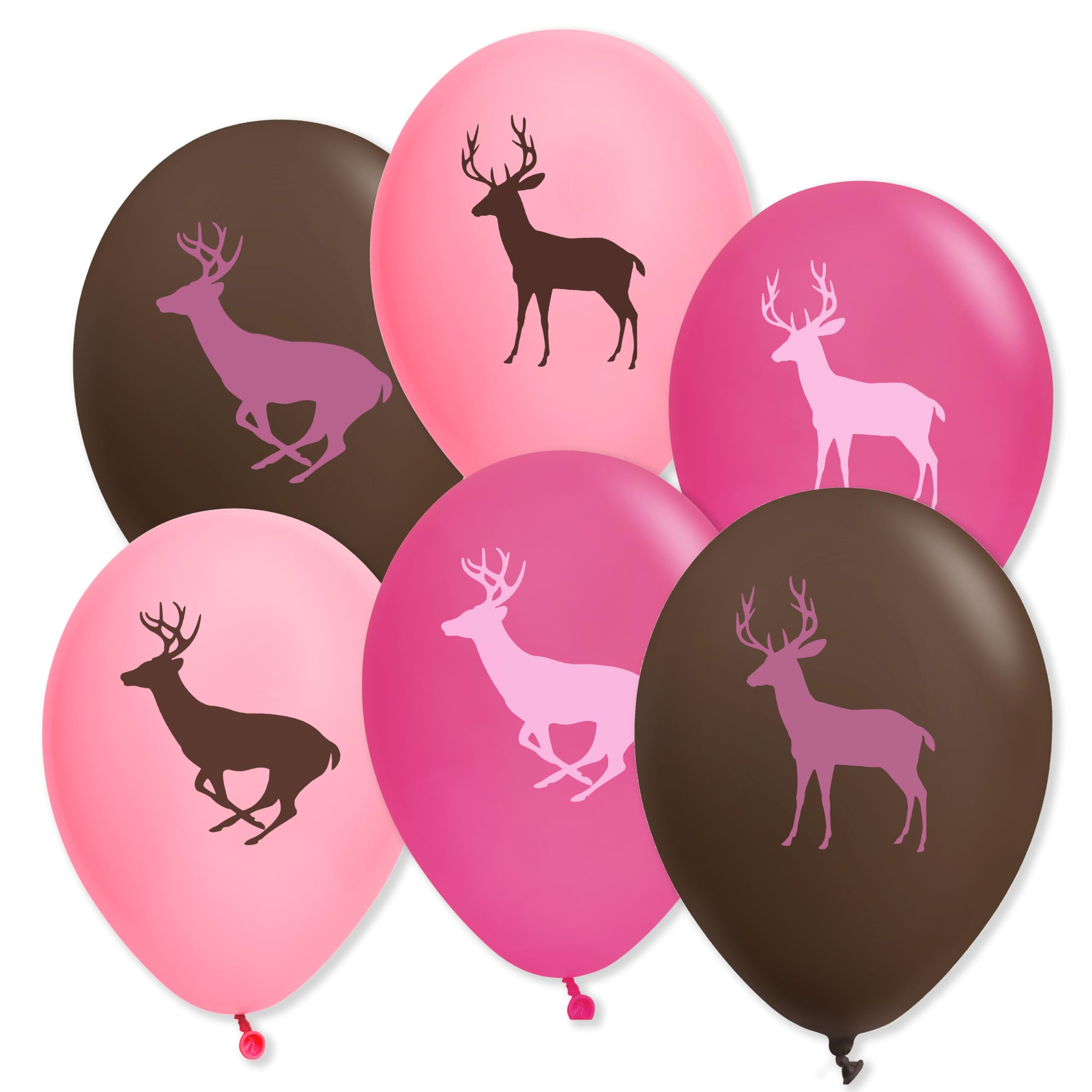 Havercamp Pink Camo Party Balloons | 6 H2FSDCount - 12" Each | Great ...