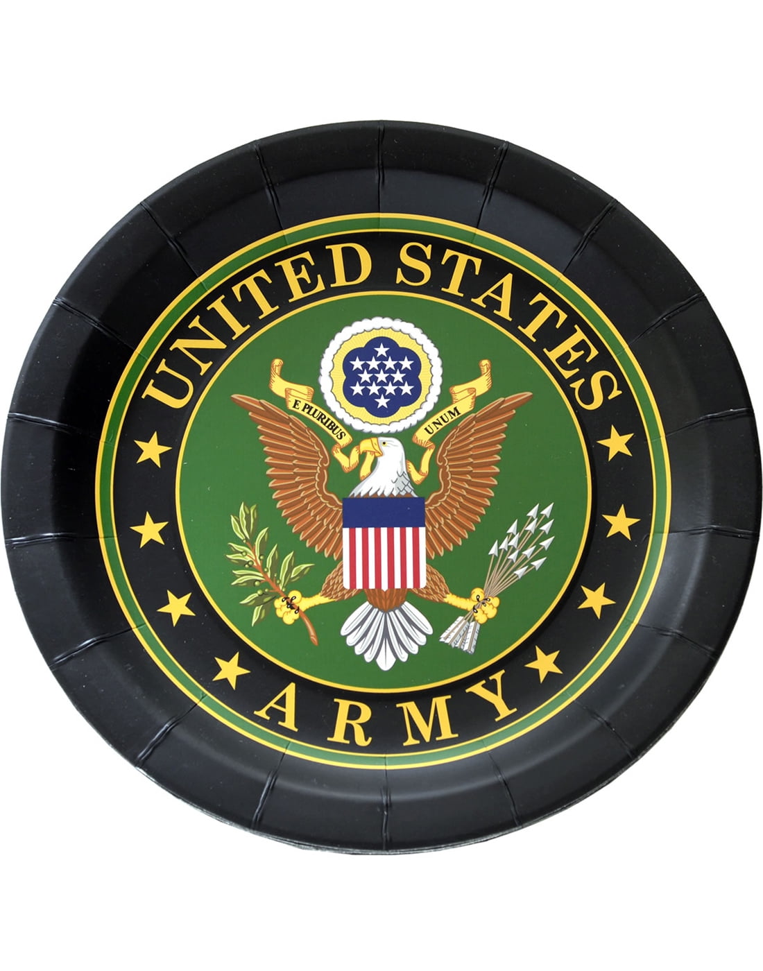 United States Army Crest Official Military Themed Party 9 Inch Round ...