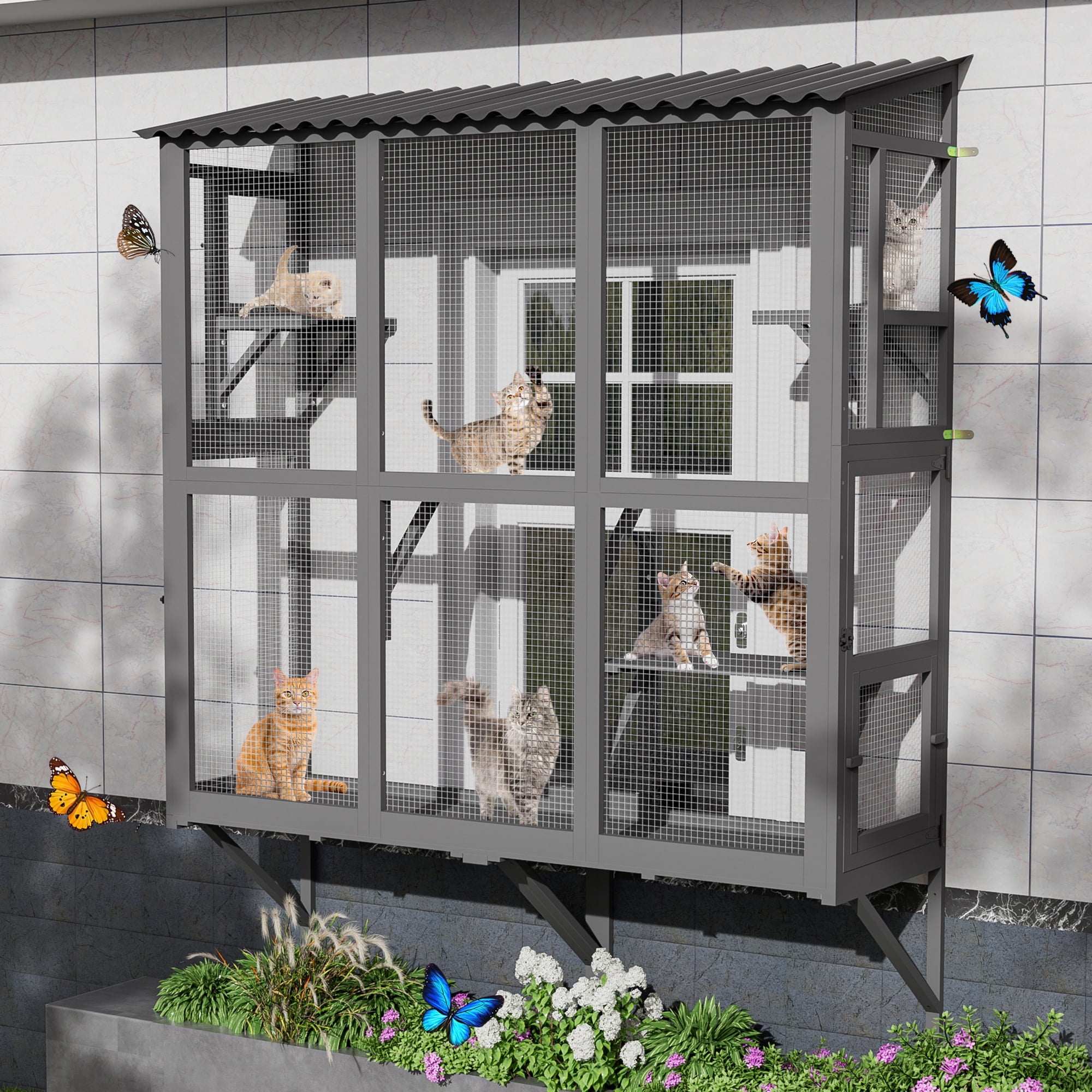 Haverchair Cat Catio, Cat Window Perch for Large Indoor Cats, Window ...