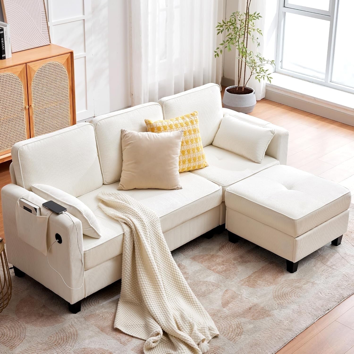 Haverchair Modular Sectional Sofa Couch 80 L Shaped Convertible Sofa