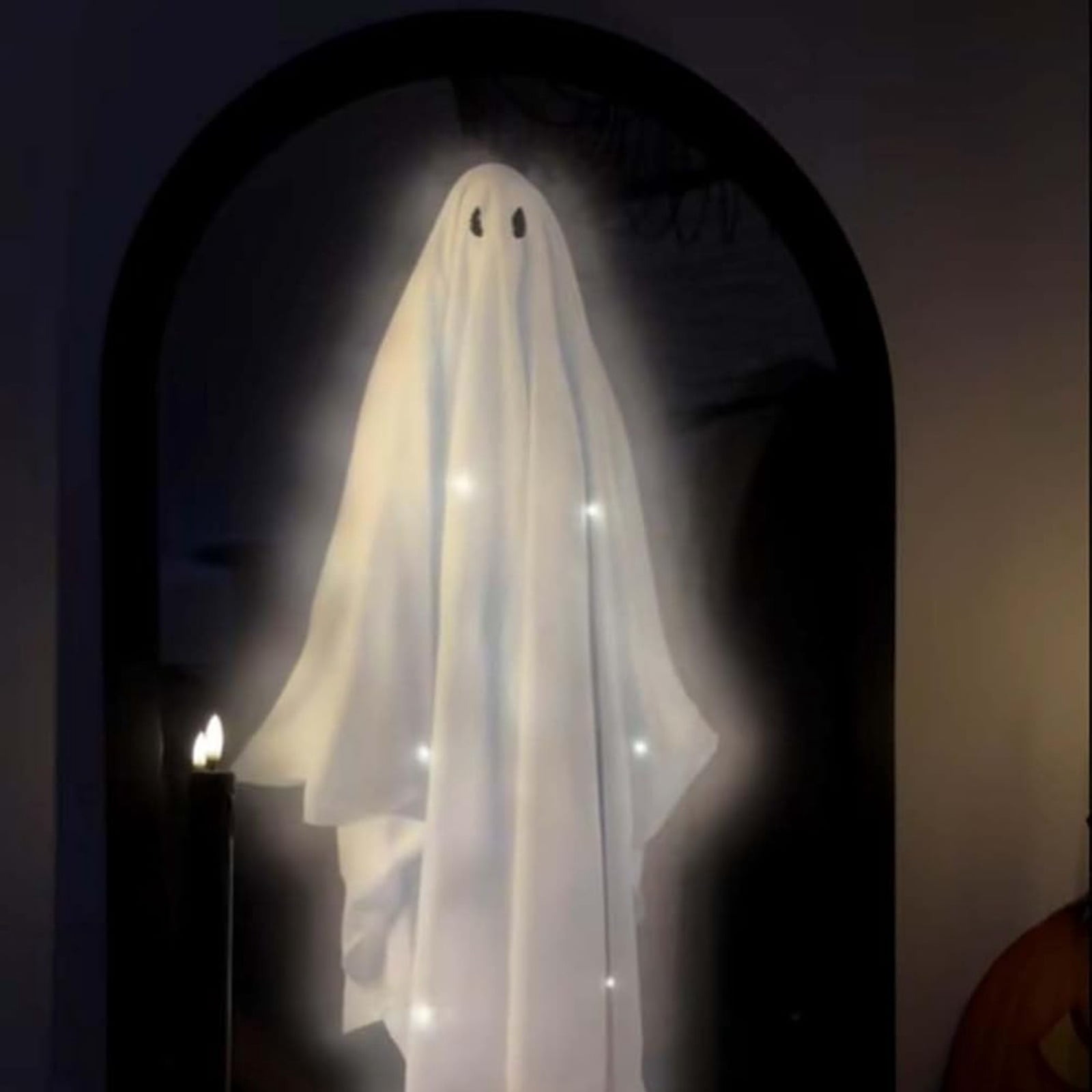 Havghivg 2025 Halloween Novelty Ghost Mirror, Spooky Hologram Phantom ...