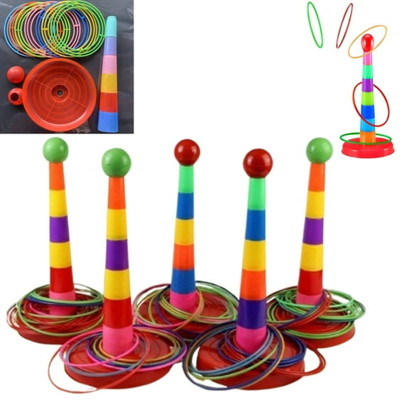 Havghivg 5 Pack Ring Toss Games Throwing Game Set Track & Field Throwing Circles ...