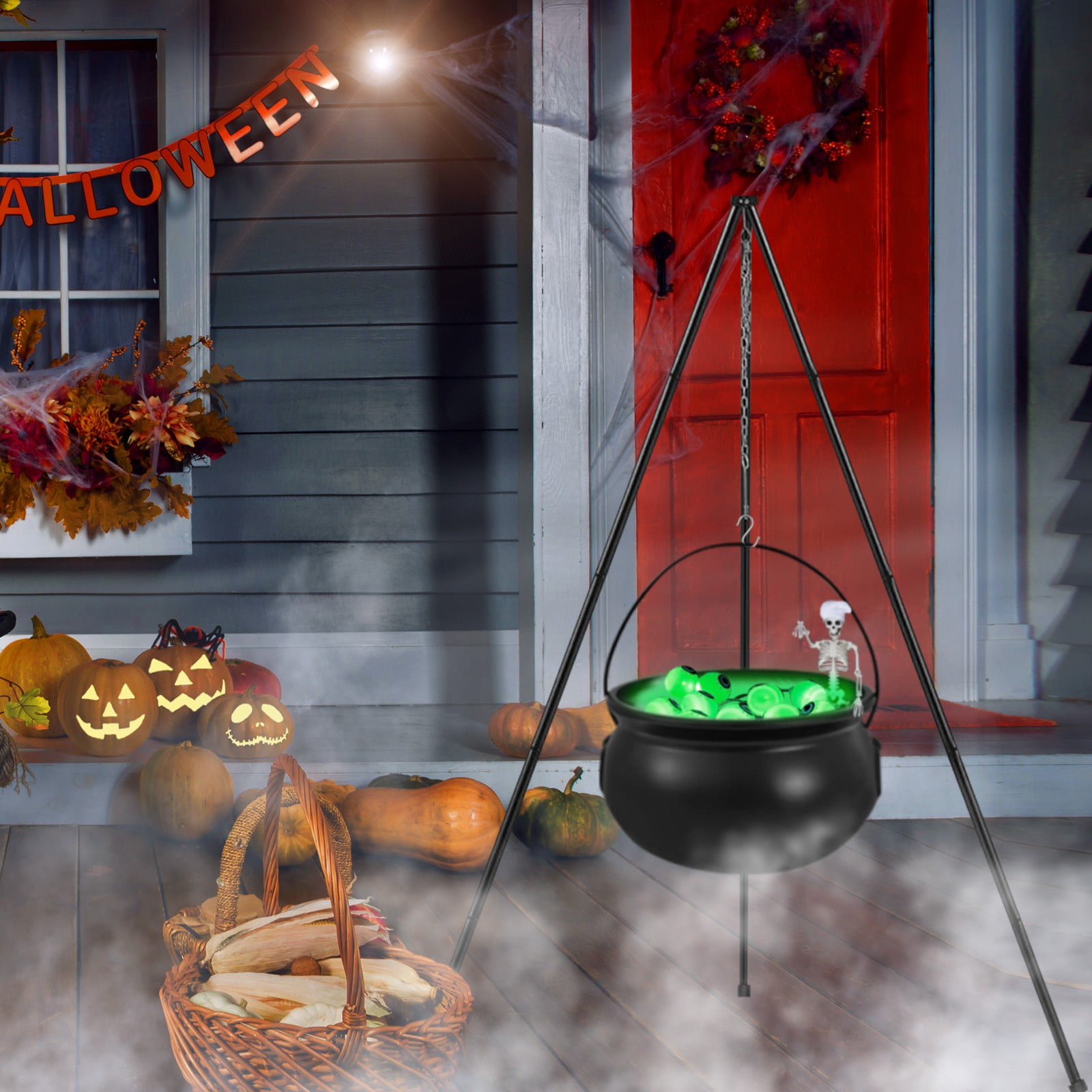Havghivg Easy-Assemble Witch's Brew Cauldron: 30.7" Tripod with Mystic ...