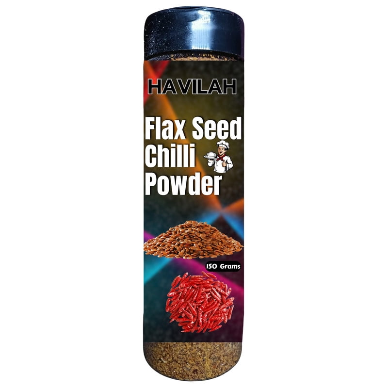 Havilah Flax Seed Chilli powder,150 g With Sprinkler Bottle, Alsi Seeds ...