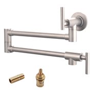 Contemporary Wall-Mount Pot Filler in Matte Black 1165LF-BL - Walmart.com