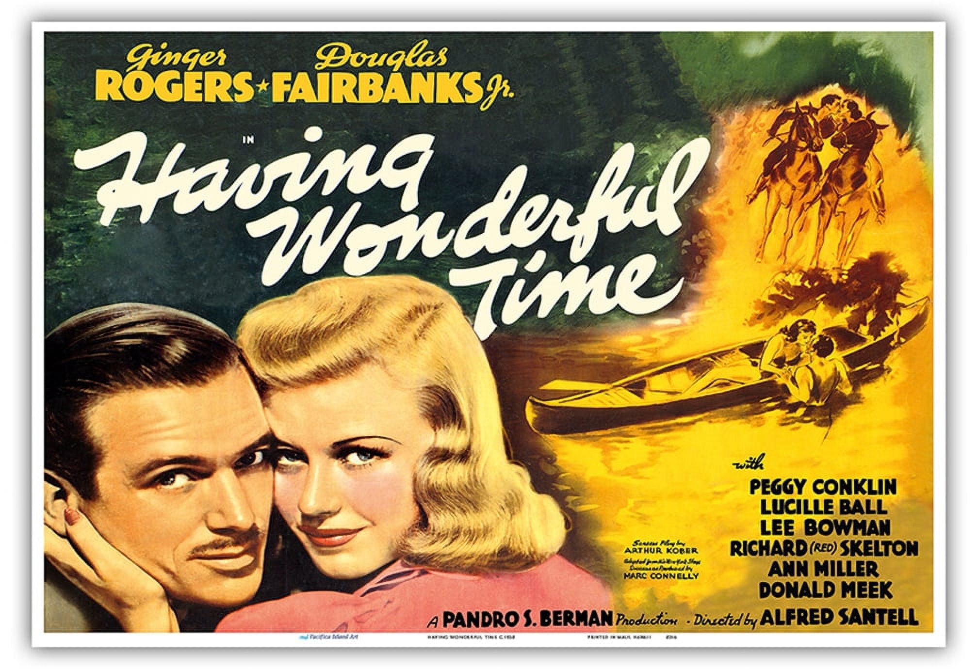 Having Wonderful Time - Starring Ginger Rogers Douglas Fairbanks Jr ...