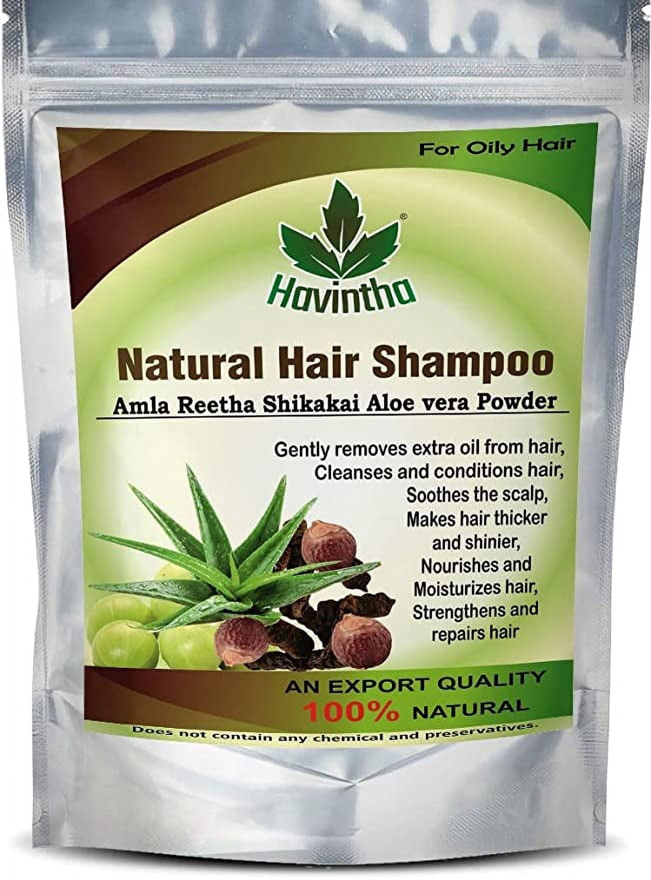 Havintha Natural Amla Reetha Shikakai and Aloevera Powder Shampoo for ...