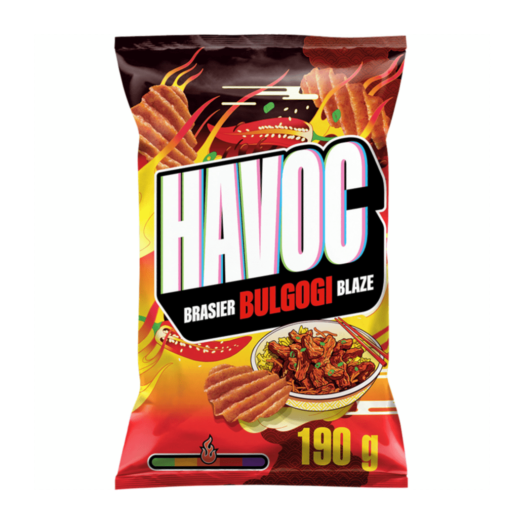 Havoc Brasier Bulgogi Blaze Potato Chips, Korean BBQ with Ginger ...