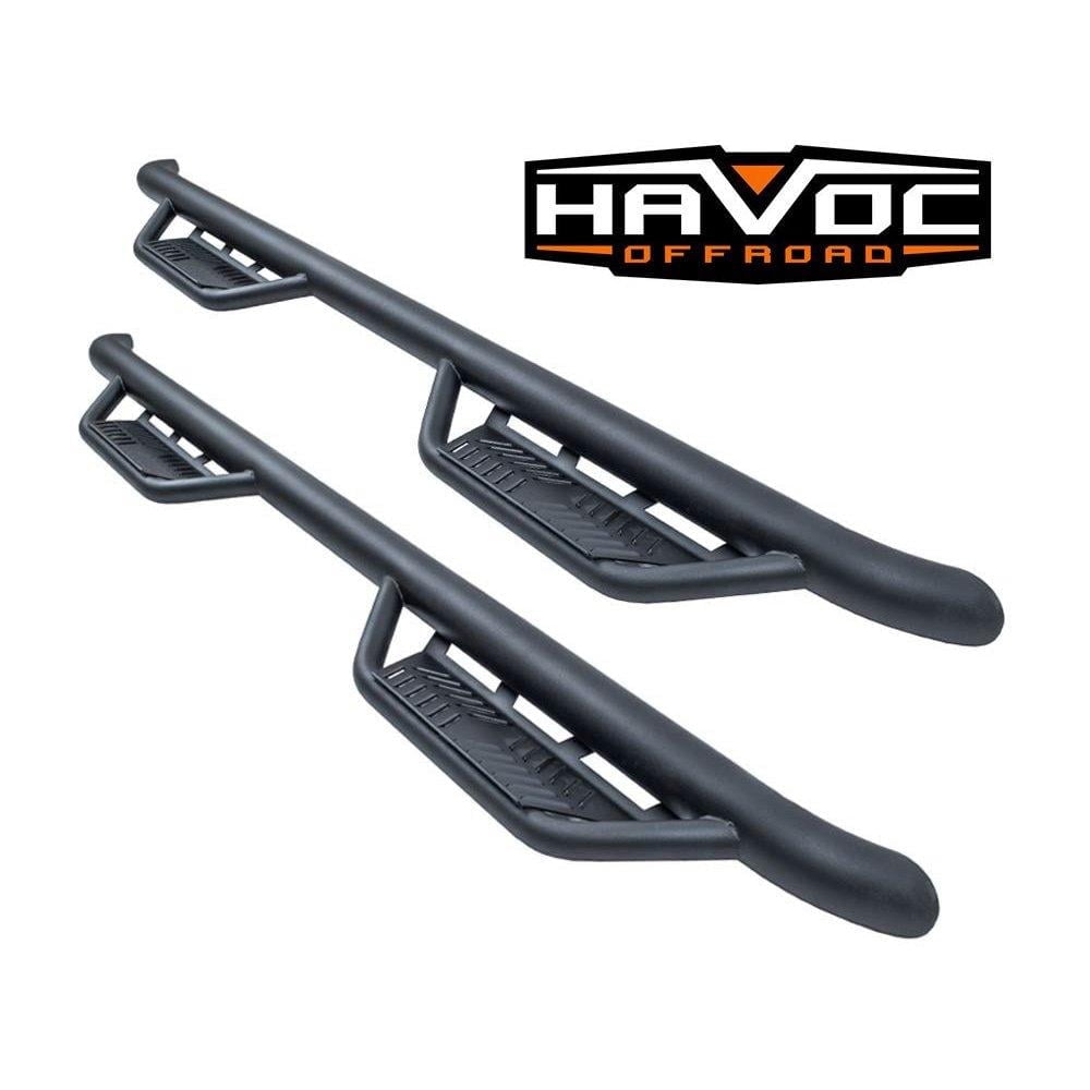 Havoc Offroad HS2 Hoop Steps Jeep Wrangler 2007-2017 JKU 4 Door Only ...