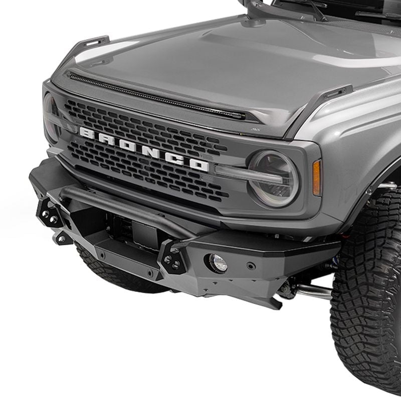 Havoc by RealTruck Steel Bender Bumper, Front | Steel, Textured Satin ...
