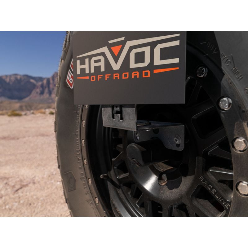 Havoc by RealTruck License Plate Relocation Bracket | Steel, Black ...
