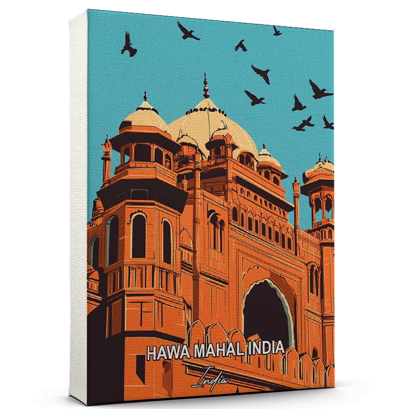Hawa Mahal India Travel Canvas Wall Art – India Canvas – A Scenic ...