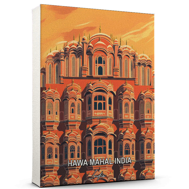 Hawa Mahal India Travel Canvas Wall Art – India Canvas – Travel ...