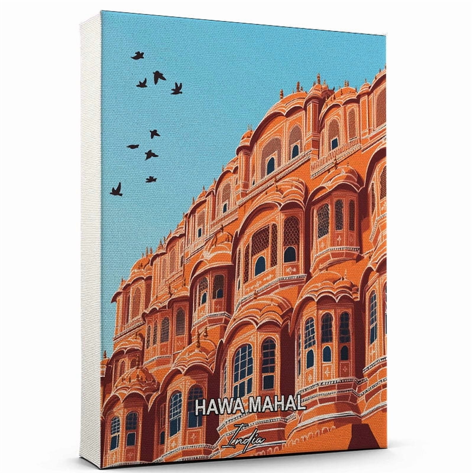 Hawa Mahal Travel Canvas Wall Art – India Canvas – Travel-Inspired ...