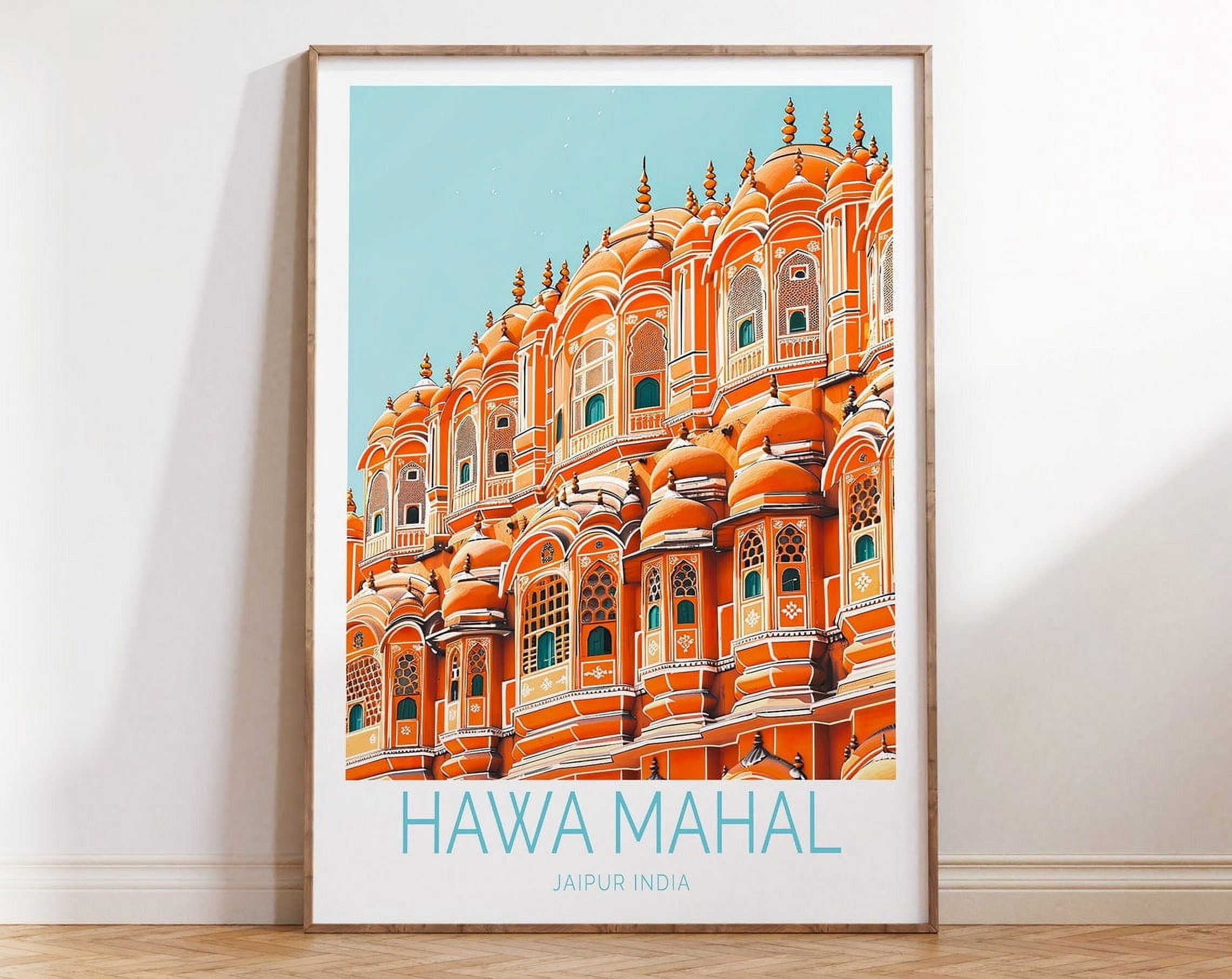 Hawa Mahal Travel Print, Jaipur India City Travel Wall Art, Hawa Mahal ...