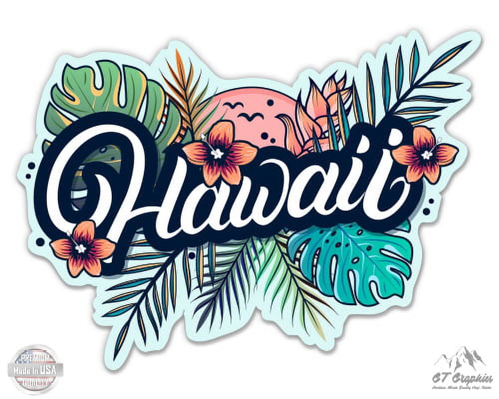 Hawaii - 12" Vinyl Sticker Waterproof Decal - Walmart.com
