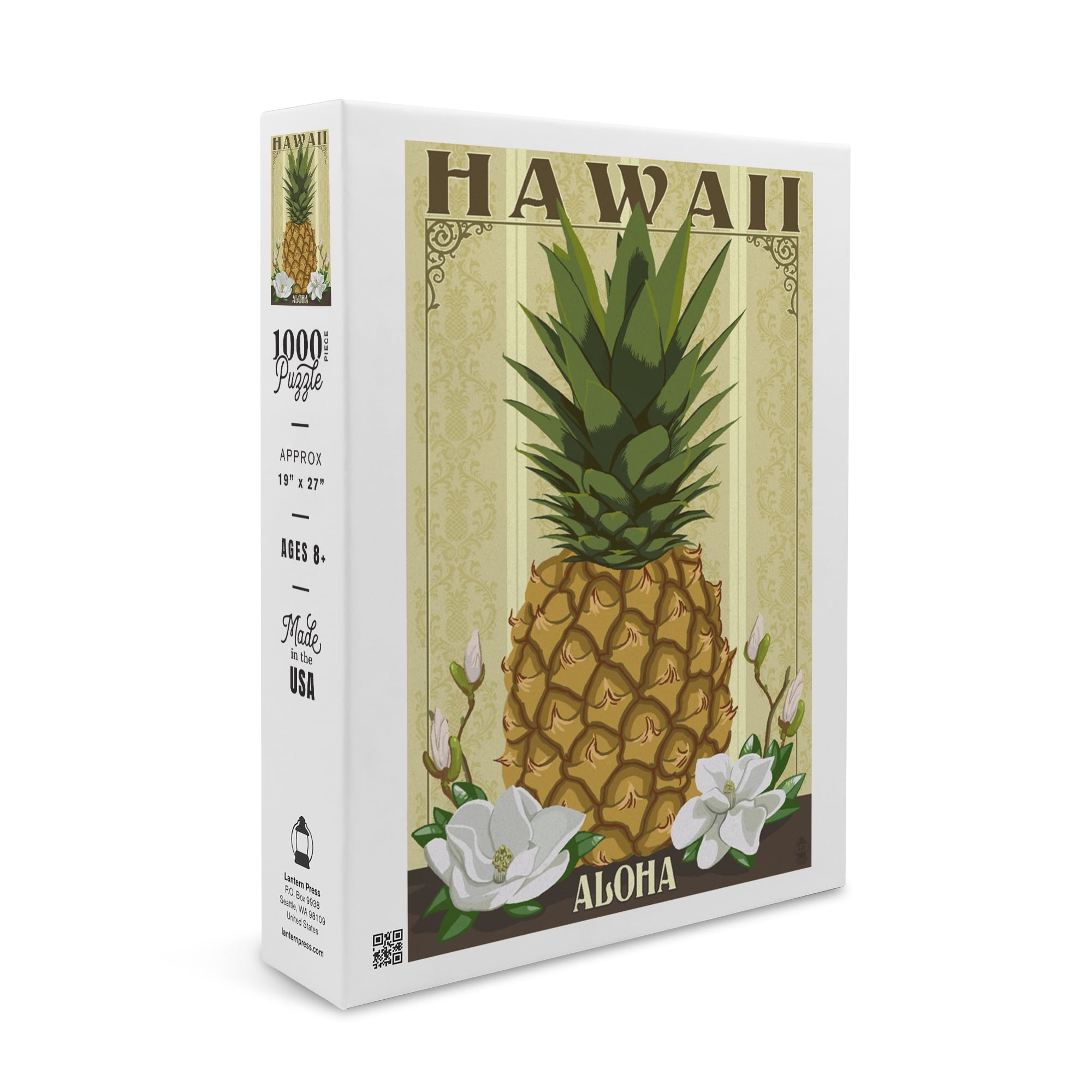 Hawaii, Aloha, Colonial Pineapple (1000 Piece Puzzle, Size 19x27 ...