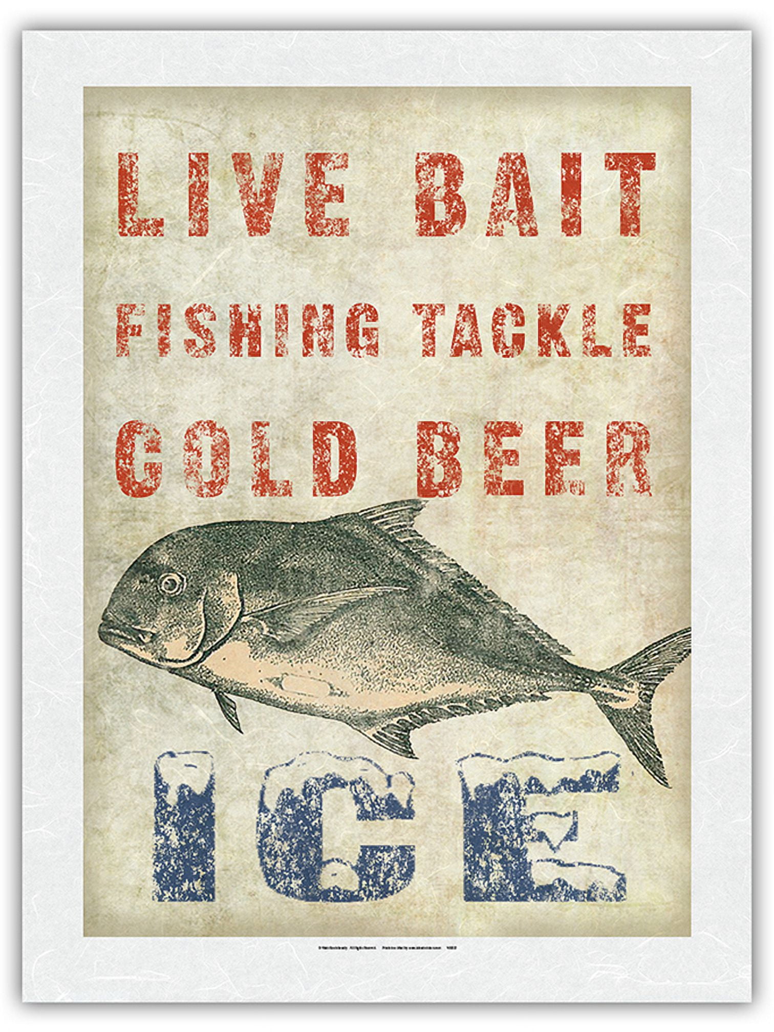 Hawaii Bait Stand Sign - Fishing Tackle Cold Beer Ice - Vintage ...