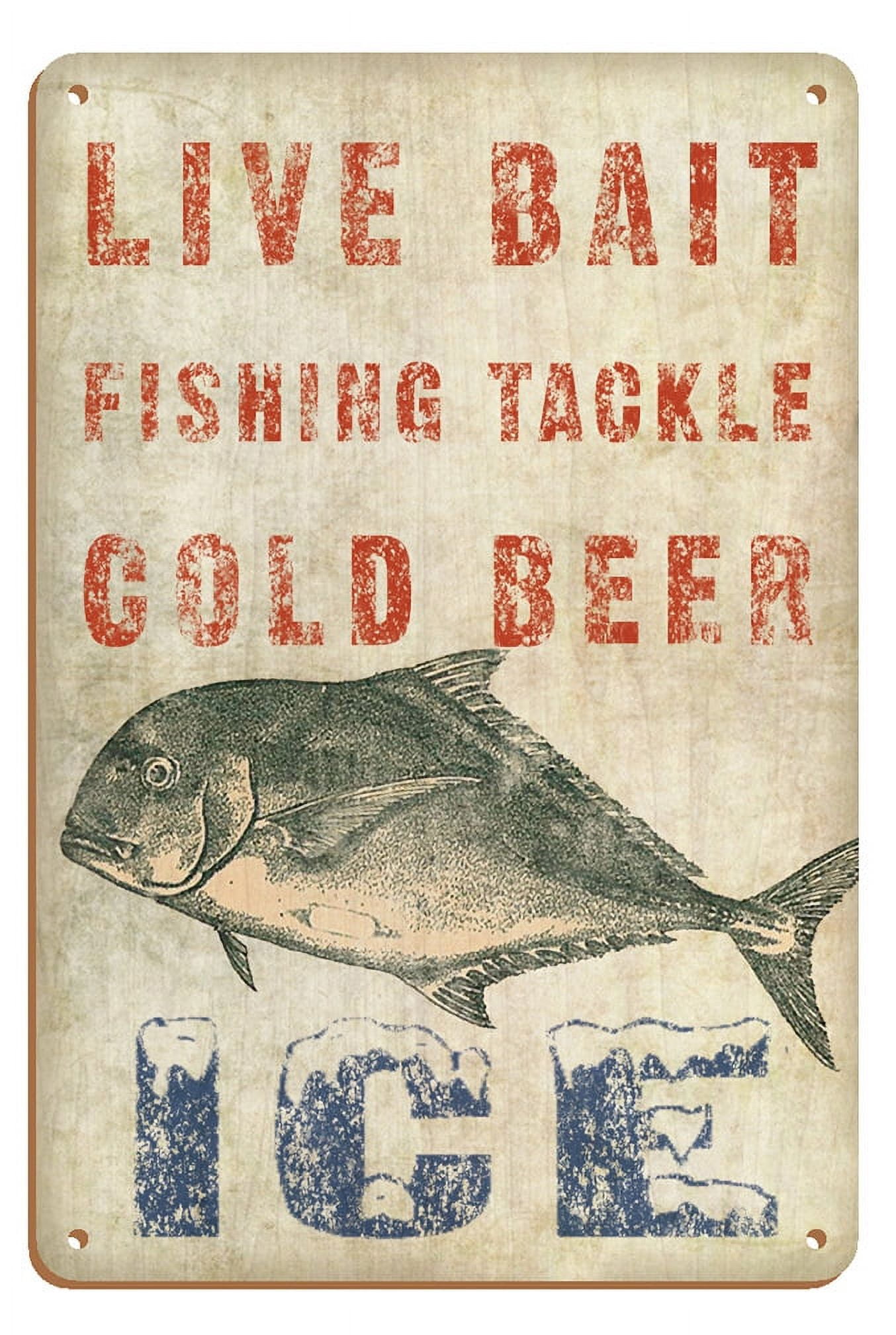 Hawaii Bait Stand Sign - Fishing Tackle Cold Beer Ice - Vintage ...