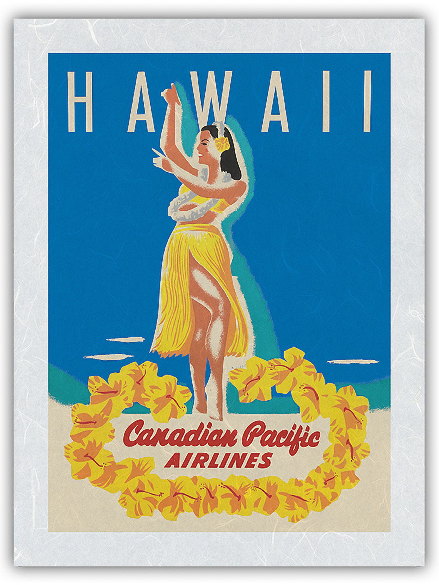 Hawaii - Canadian Pacific Air Lines - Hawaiian Hula Dancer - Vintage ...