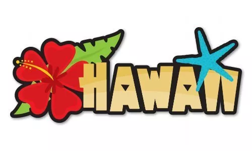 Hawaii Car Sticker Phone Decal Water Bottle Stickers Car Decals, Laptop ...