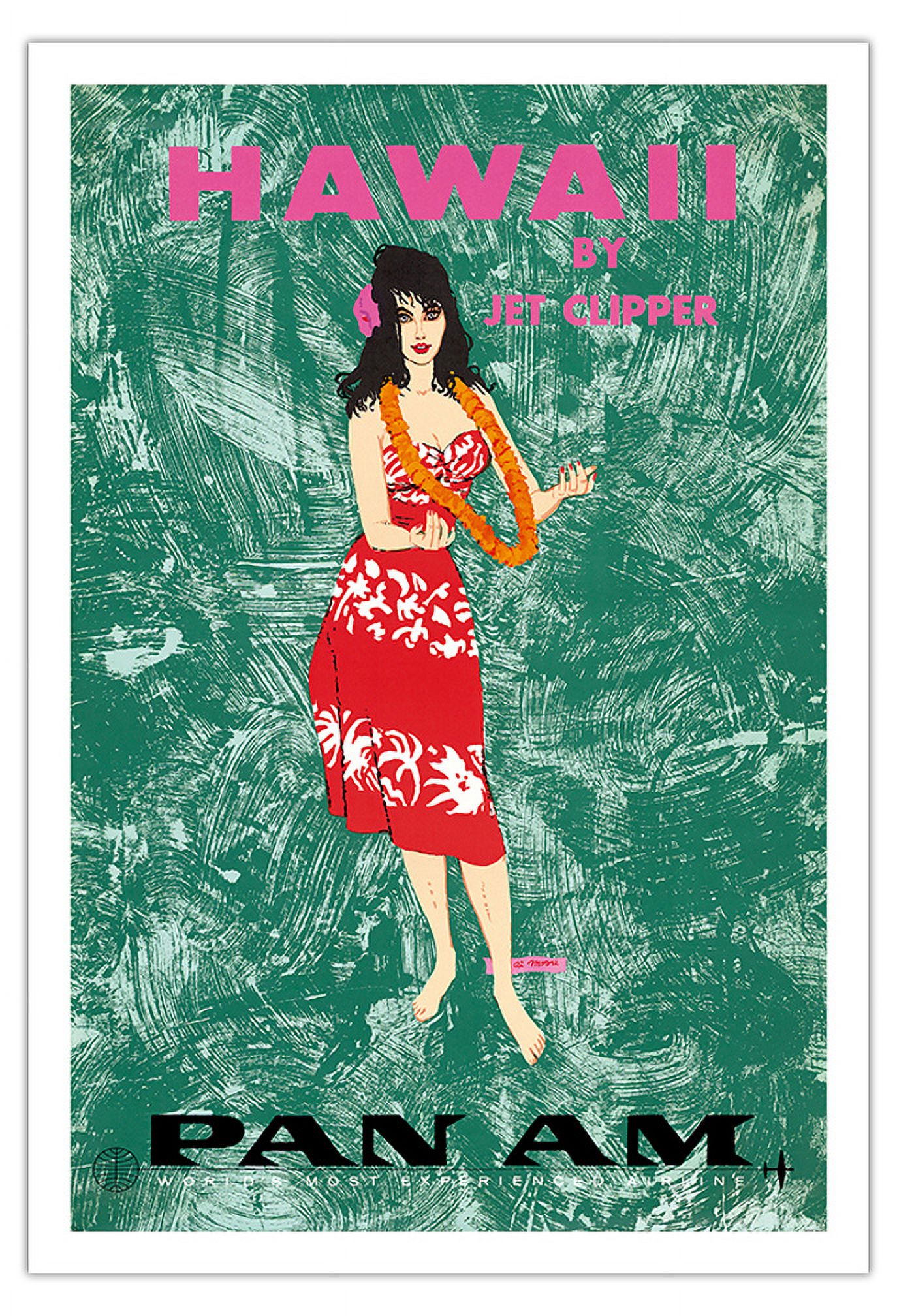 Hawaii by Clipper - Hawaiian Hula Dancer - Pan American World Airways ...