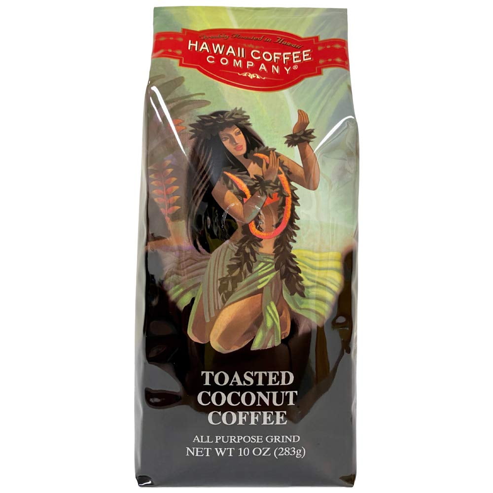 Hawaii Coffee Company, Hawaiian Blends - Ground Coffee, 10oz Bags ...
