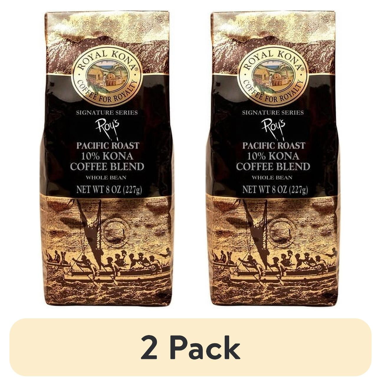 (2 pack) Royal Kona Roy's 10% Kona Coffee Blend, Ground, 8 oz. Bag - Walmart.com