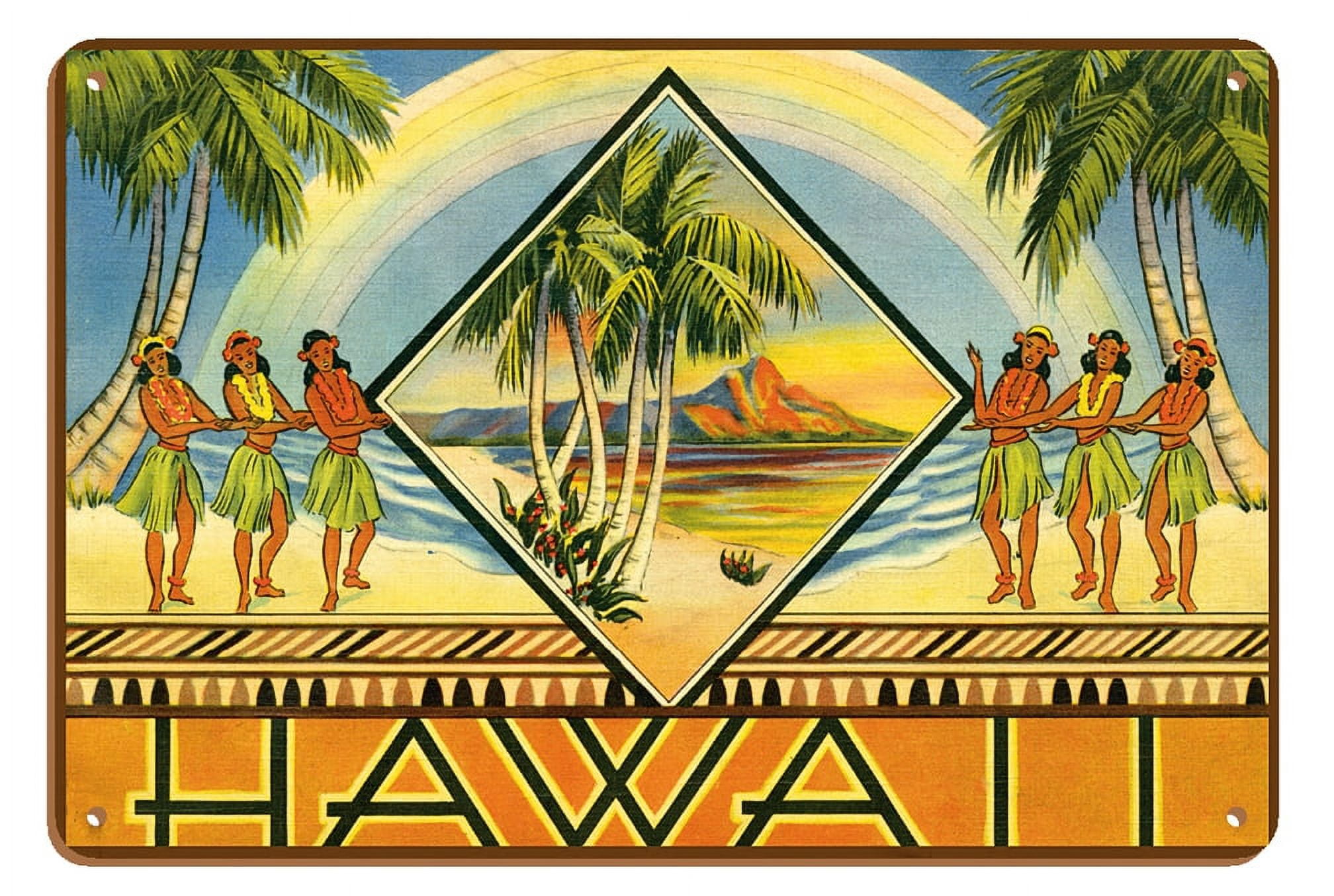 Hawaii - Cover of a Hawaiian Travel Brochure - Vintage Hawaiian Travel ...