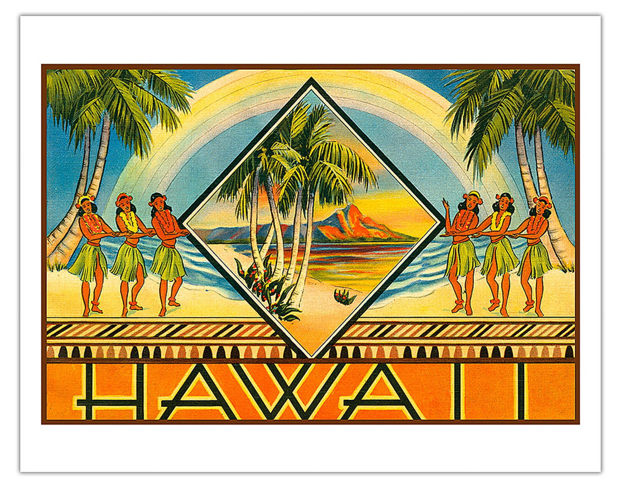 Hawaii - Cover of a Hawaiian Travel Brochure - Vintage Hawaiian Travel ...