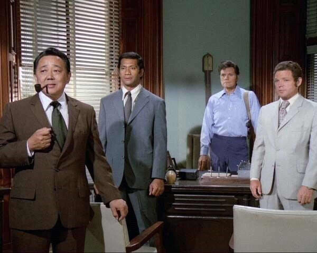 Hawaii Five-O Kam Fong Herman Wedemeyer Jack Lord J.MacArthur office ...