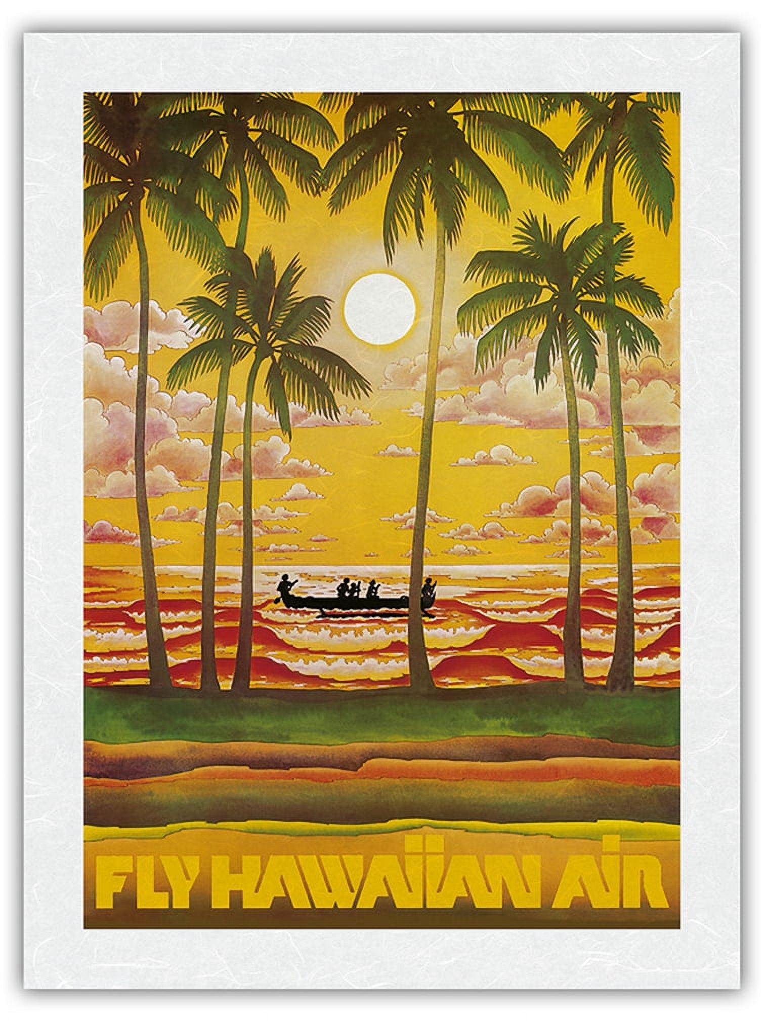 Hawaii - Fly Hawaiian Air - Hawaiian Airlines - Vintage Airline Travel ...