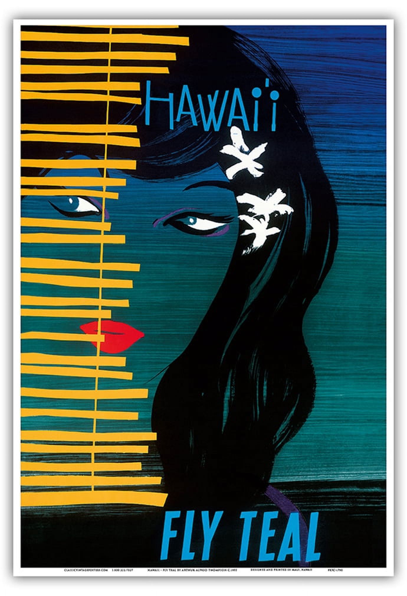 Hawaii - Fly Teal (Tasman Empire Airways Limited) - Wahine (Girl) with ...