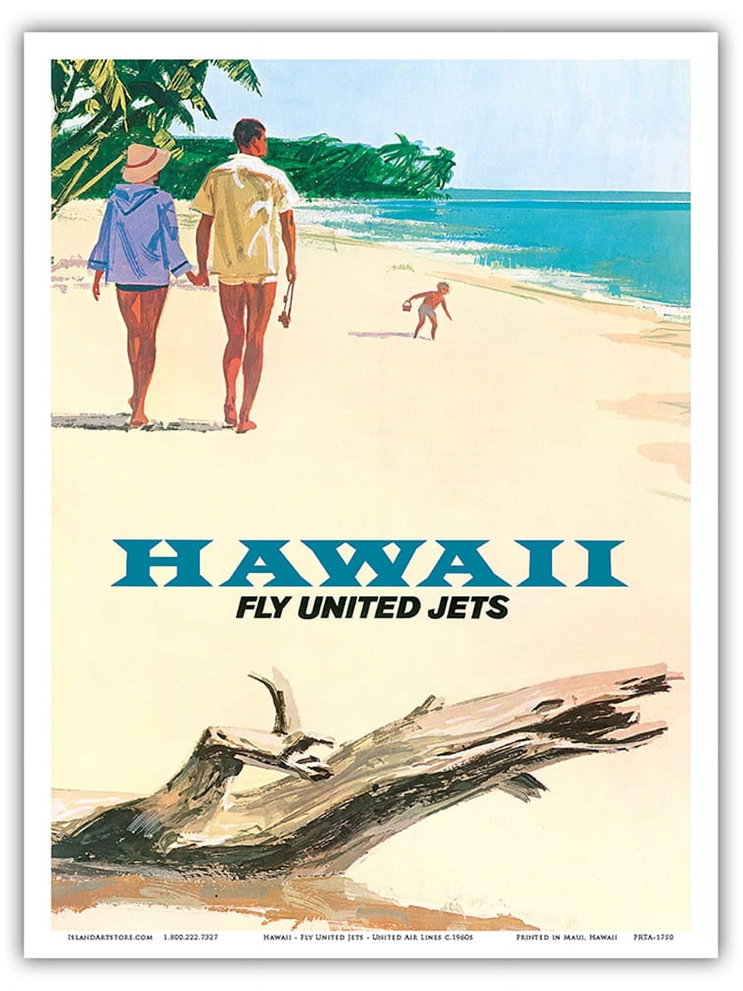 Hawaii - Fly United Jets - United Air Lines - Vintage Airline Travel ...