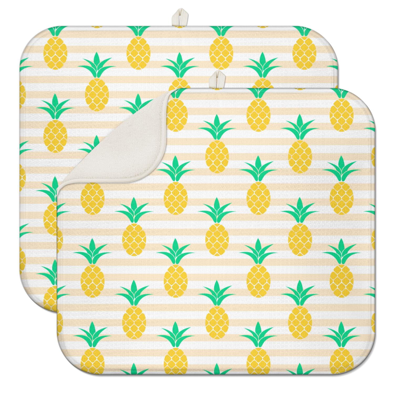 Hawaii Fruit Coffee Mat – Durable Microfiber Spill Mat with Pineapple ...