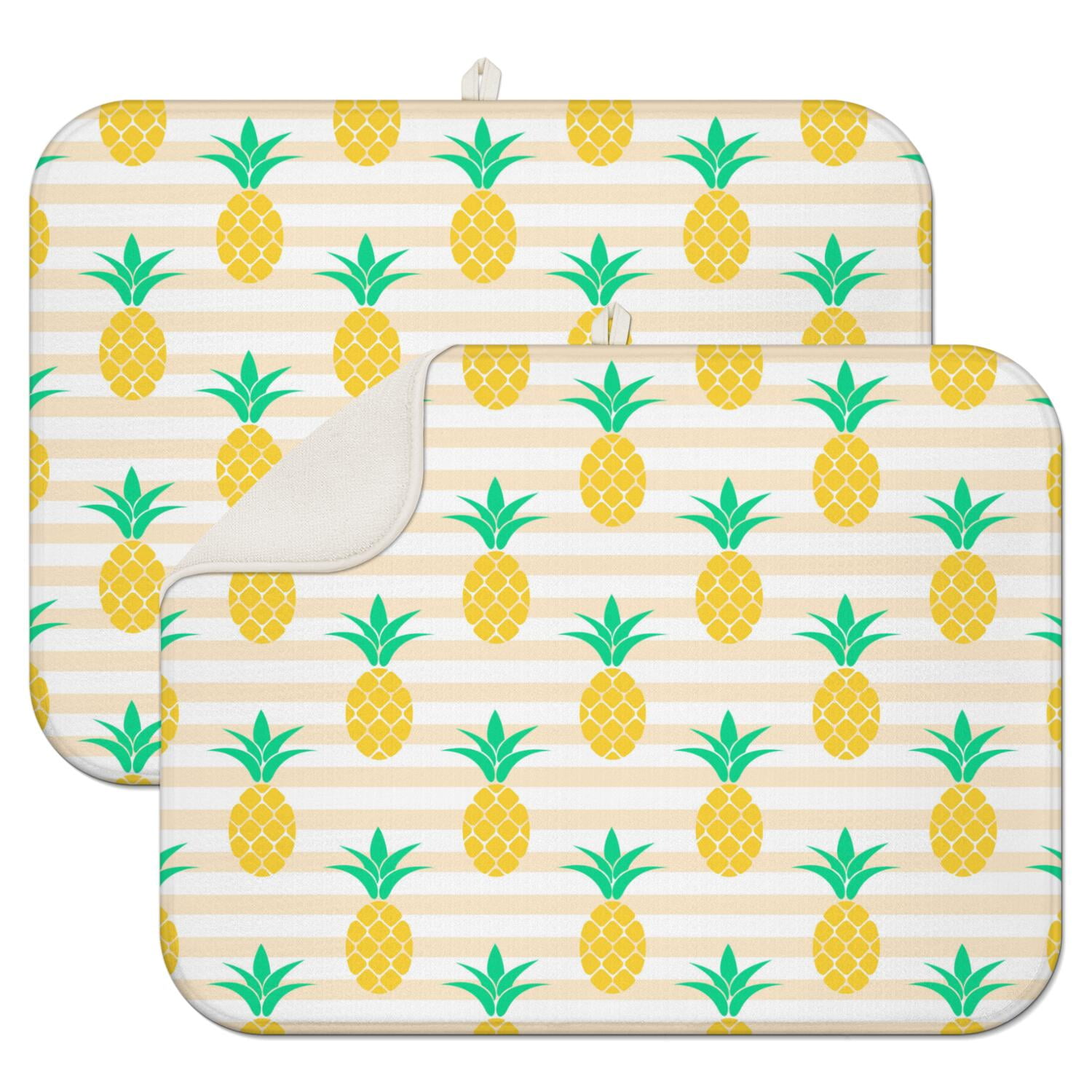 Hawaii Fruit Coffee Mat – Durable Microfiber Spill Mat with Pineapple ...