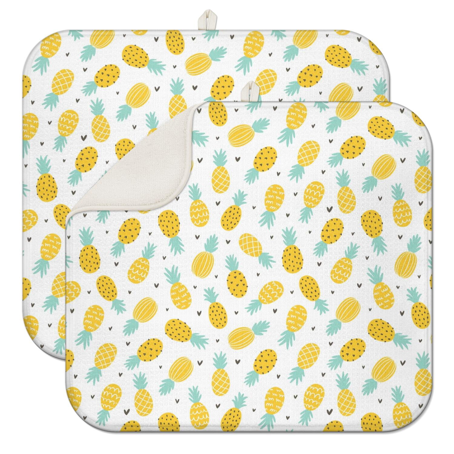 Hawaii Fruit Coffee Mat – Durable Microfiber Spill Mat with Pineapple ...