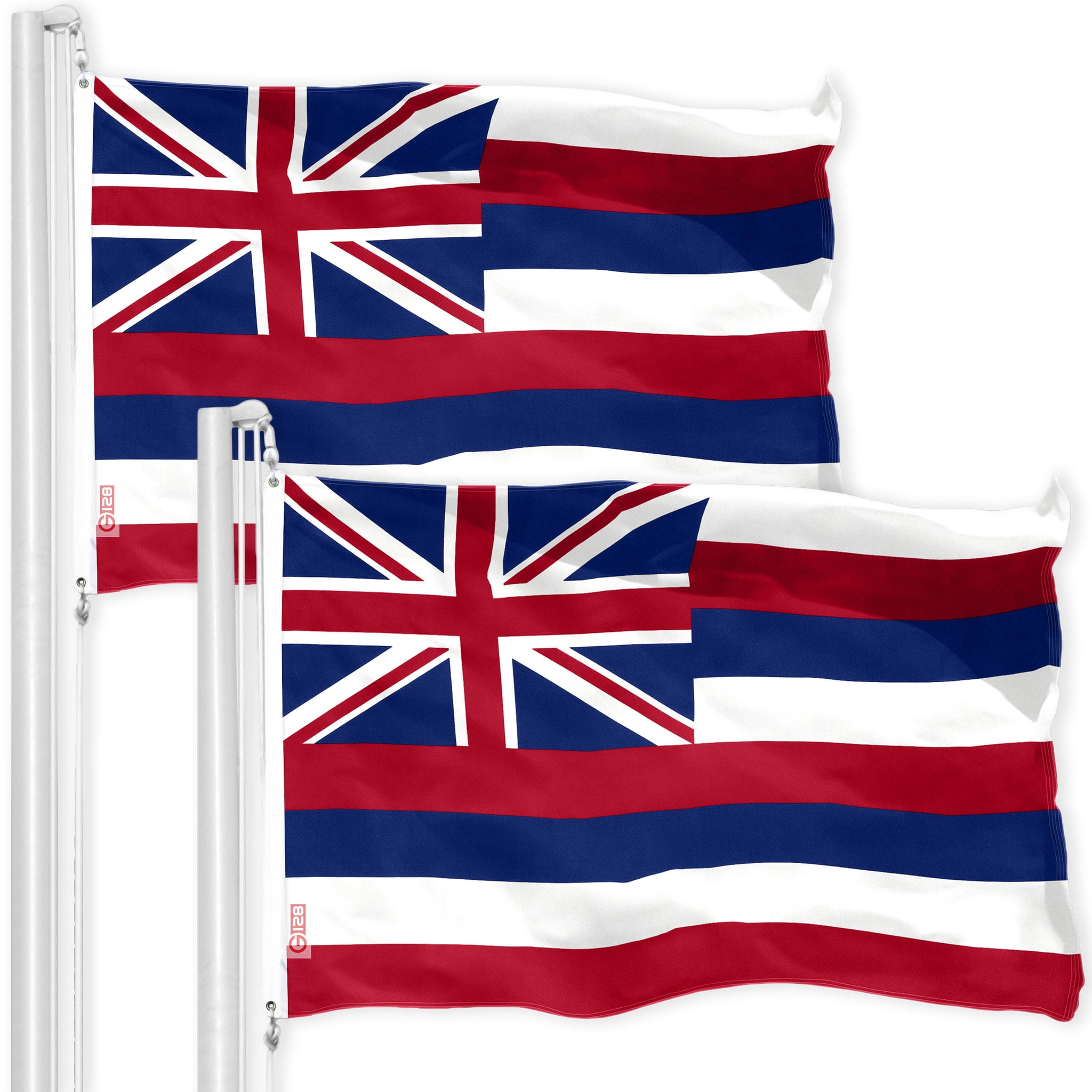 Hawaii HI State Flag 3x5FT 2-Pack 150D Printed Polyester By G128 ...