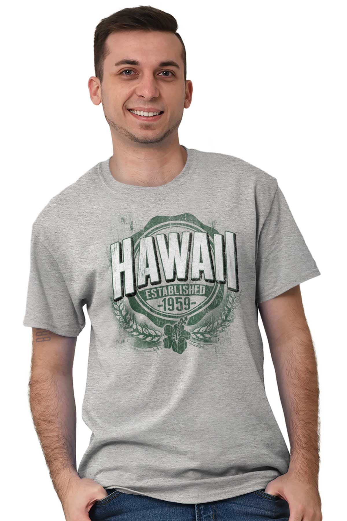 Hawaii HI Student Campus Pride Seal Men's Graphic T Shirt Tees Brisco ...