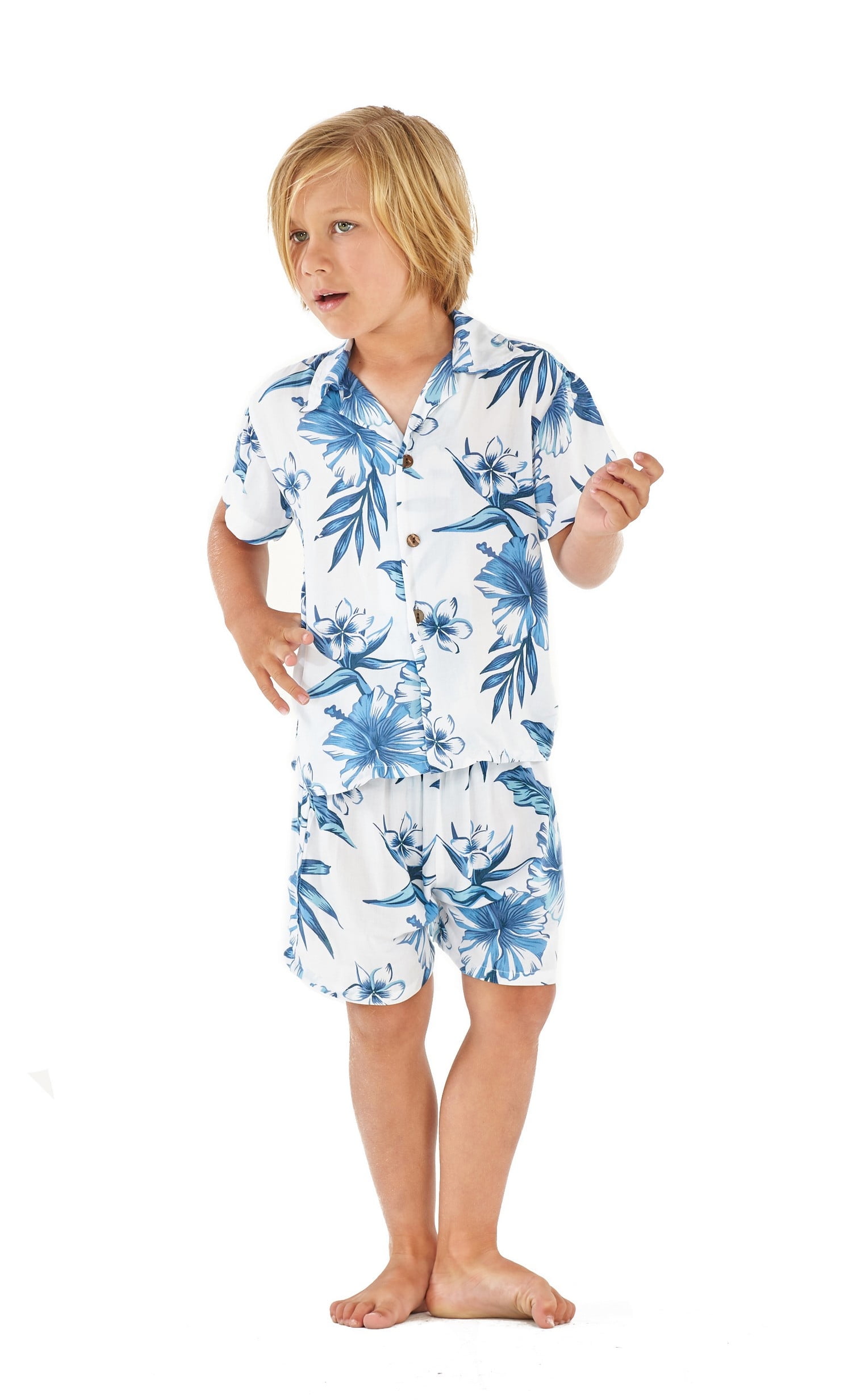 Hawaii Hangover Boy Aloha Luau Shirt Cabana Set in Day Dream Bloom ...
